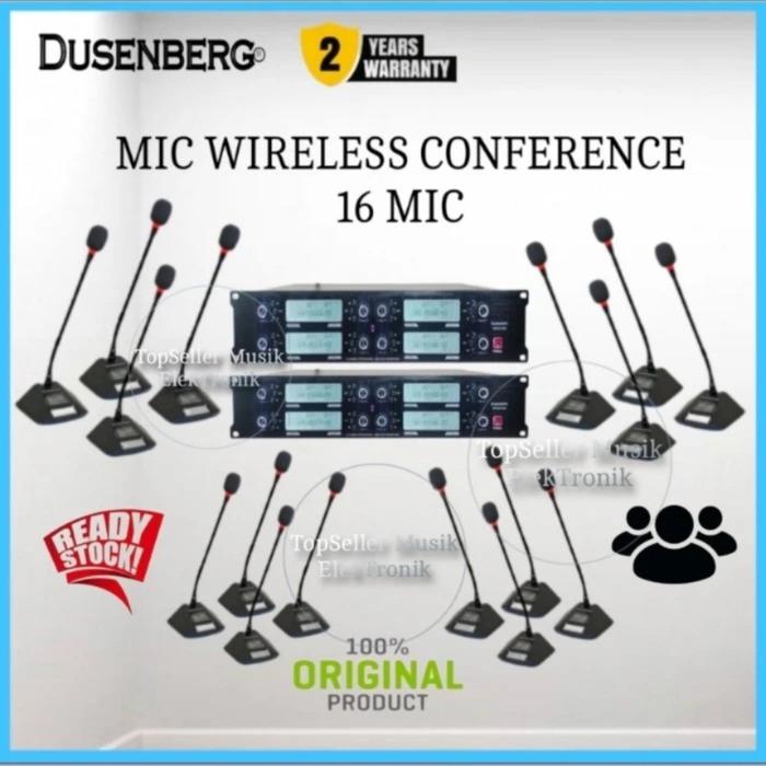 Jual Mic Wireless Meja / Conference DUSENBERG 16 Mic Meeting / Rapat ...