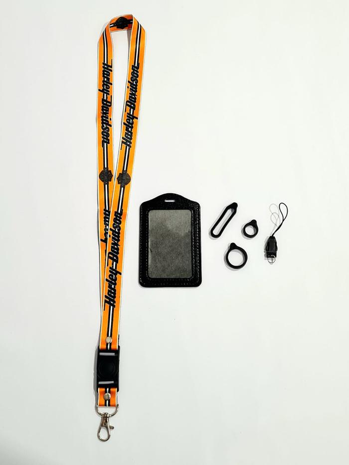 Jual Lanyard Premium Harley davidson garis kuning FREE Case Gantungan ...