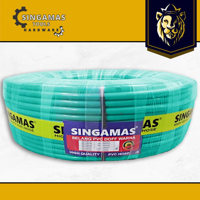 Jual SINGAMAS Selang Air PVC Dof Warna Hijau 1 1/4" x 50 m - Kab ...