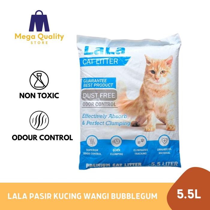 Jual LALA Pasir Kucing Cat Litter Wangi Bubblegum 5.5 Liter - Kab ...