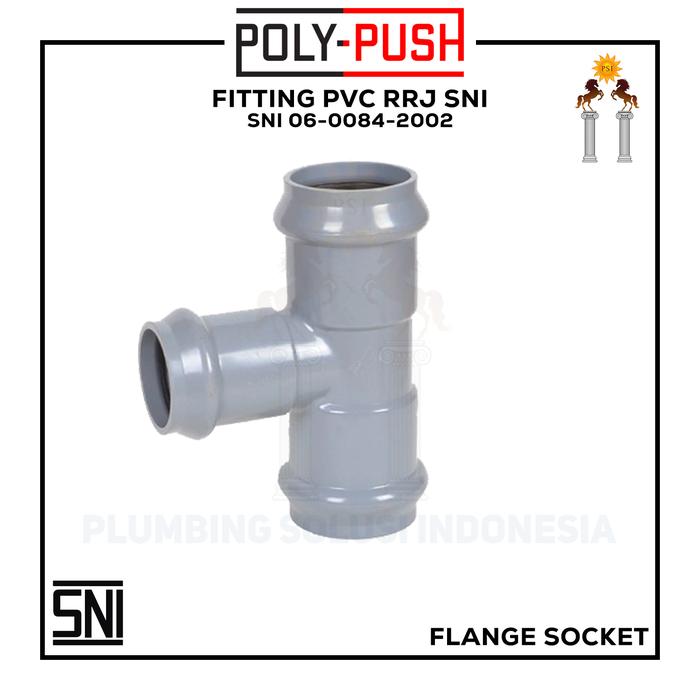 Jual Reducing Tee / Vlok TEE RRJ (karet) - khusus pipa pvc SNI - 4 x 2 ...