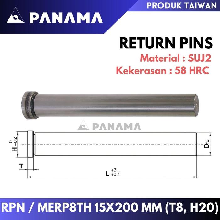 Jual Return Pin Molding RPN 15*200 Return Pin 15x200 mm Made in Taiwan ...