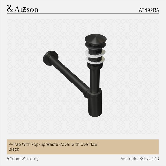 Promo ATESON AT492BA Sifon Wastafel dengan Afur/Pop-up Waste (Overflow ...