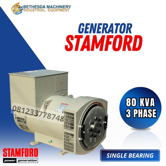 Jual Generator / Alternator Stamford 80 Kva / 64 kw 3 Phase Single Bearing - Kota Surabaya ...
