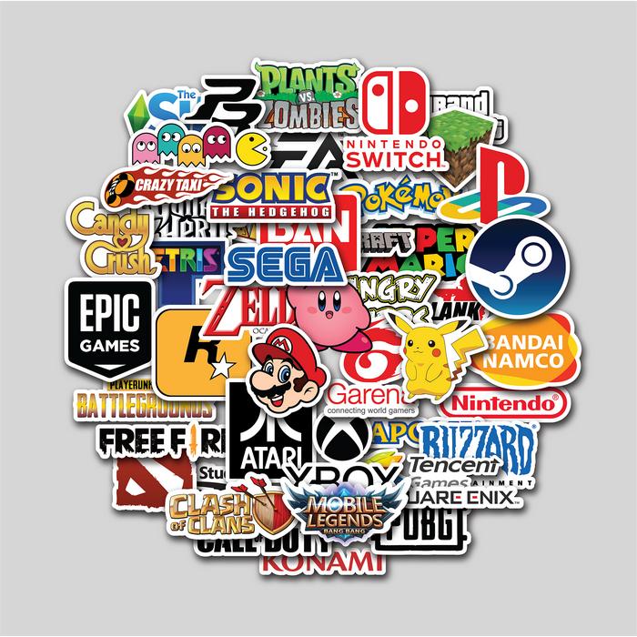 Jual STICKER PACK LOGO GAMES | STICKER TUMBLER | STIKER LAPTOP KOPER ...
