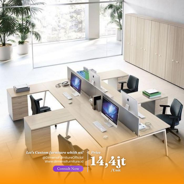 Jual Meja kerja /Workstation custom jakarta - Jakarta Timur ...