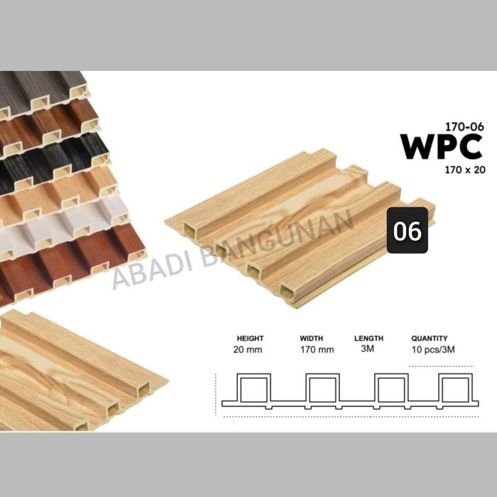 Jual WPC WALL PANEL DINDING 3 METER - WPC 06 - Kab. Bogor - ABADI ...