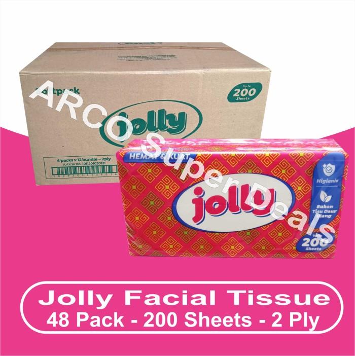 Jual 1 Dus Jolly Facial Tissue 200 Sheets 2 Ply - Isi 48 Pack - Jakarta ...