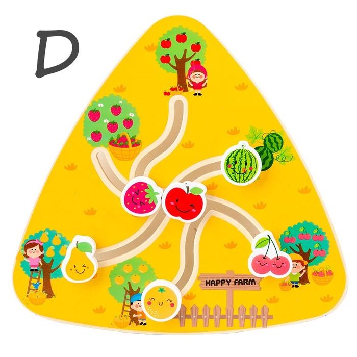 Jual Kaison Kingdom - Baby Kids Toodler Montessori Triangle Wooden ...