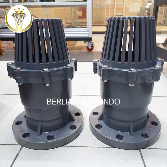 Jual 4" inch Foot Valve Flange PVC / Swing Foot Valve PVC JIS 10K DN100 ...