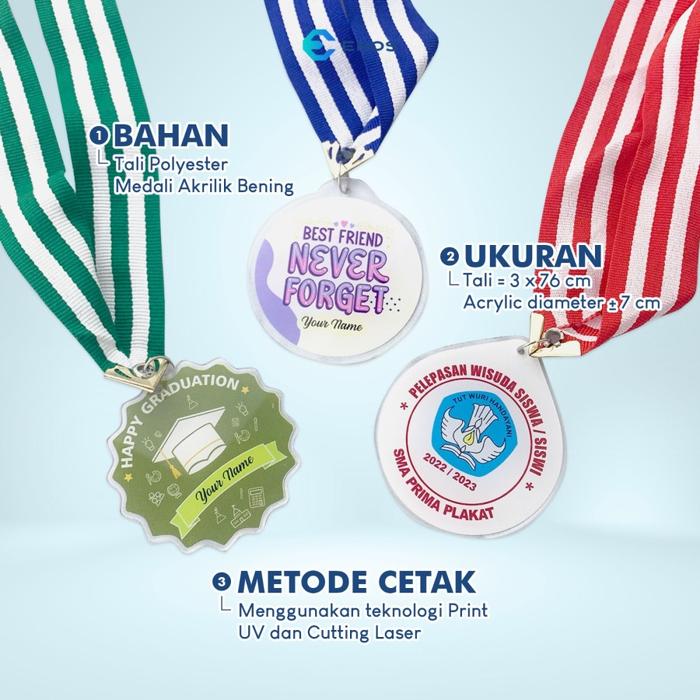 Jual Medali Custom Medali Wisuda Medali Graduation Medali Akrilik ...