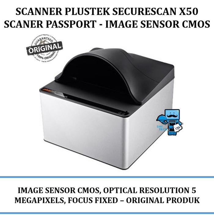 Promo Scanner Plustek SecureScan X50 - Scaner Passport - Image Sensor ...