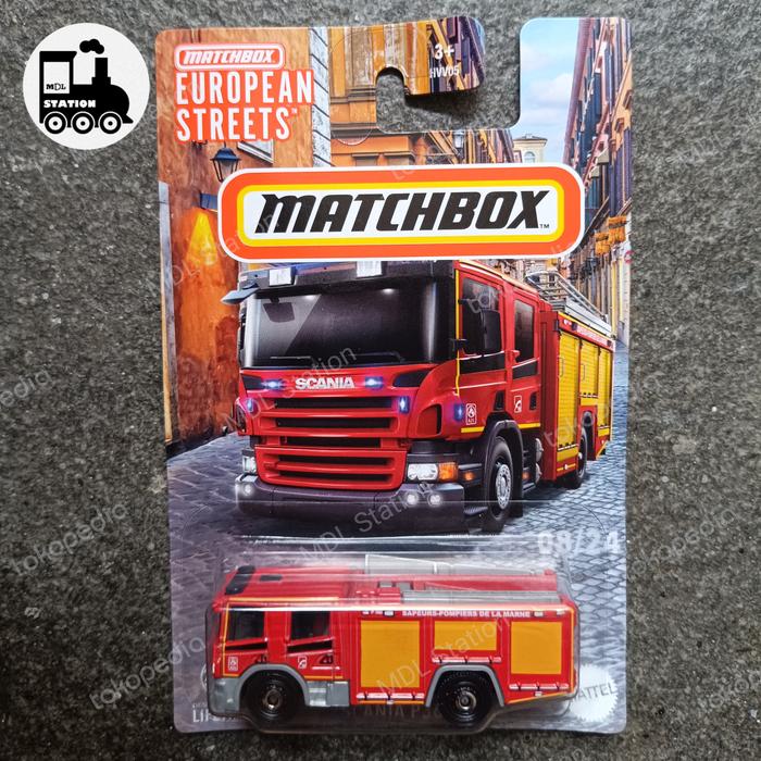 Jual Matchbox Eropean Street - Scania P360 Fire Engine - Jakarta Utara ...