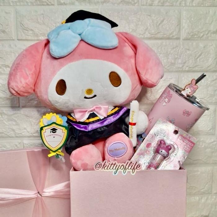 Jual Hampers My Melody Graduation L Plush Sanrio Original Gift Birthday ...