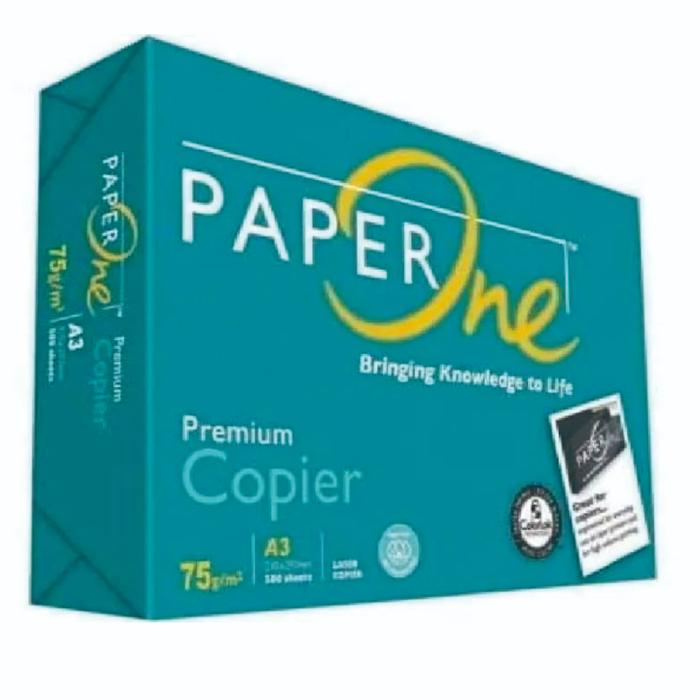 Jual Paper one Kertas Fotocopy 75 GSM A3 / kertas paper one A3 75gr ...