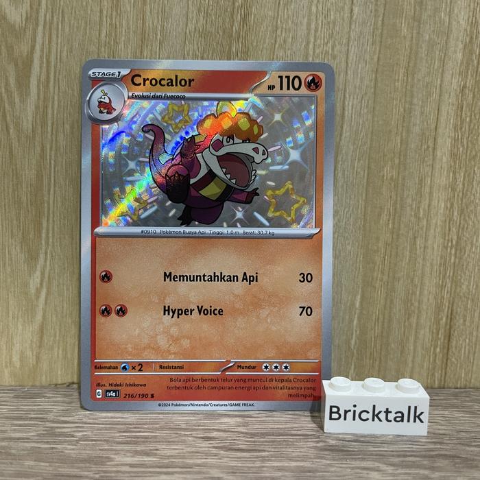 Jual Kartu Pokemon TCG Crocalor Baby Shiny SV4A Harta Berkilau - Kota ...