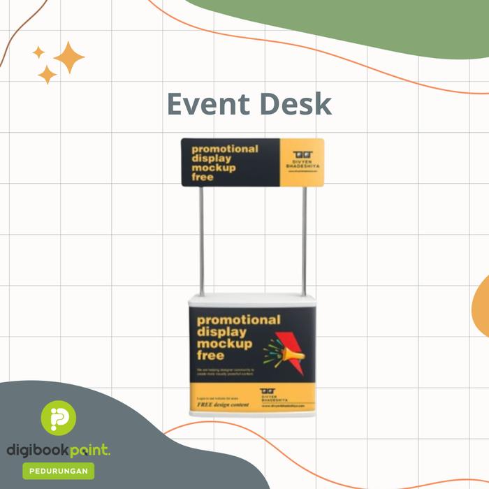 Jual Request Standing Meja Promosi / Booth Portable Event desk Printing ...