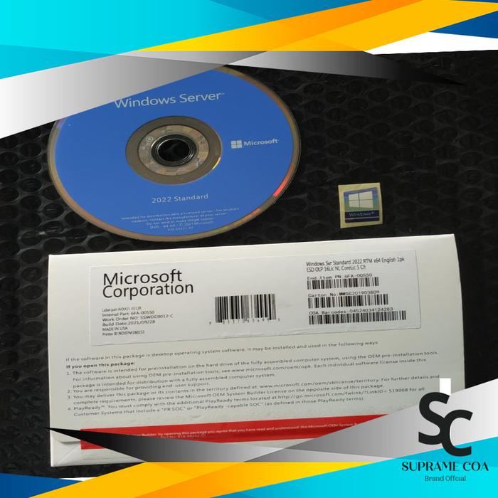 Jual Windows Server 2022 Standard Full Package - Kota Depok - Suprame ...