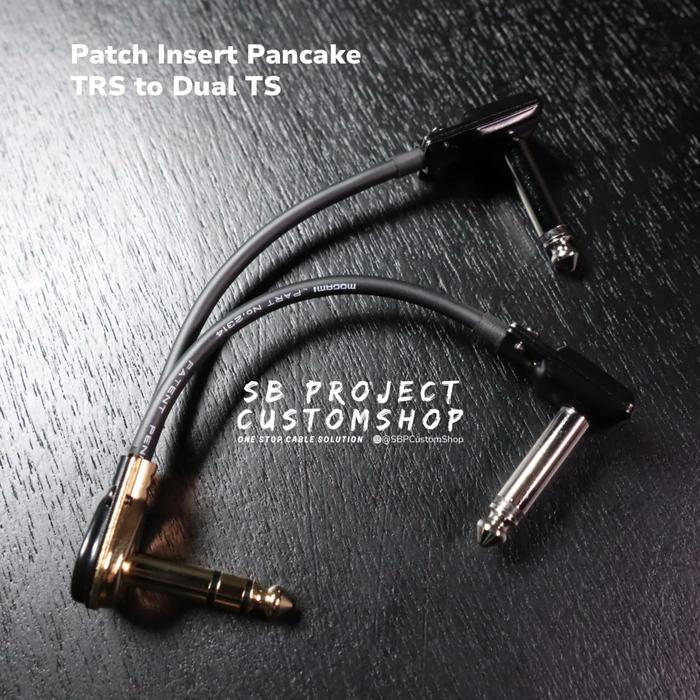 Jual PANCAKE PATCH TRS TO DUAL TS INSERT FX LOOPS SEND RETURN CABLE - MOGAMI, EXTRA PACKING ...