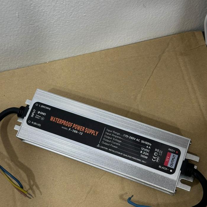 Jual Travo Adaptor Waterproof Electronic Led Driver 12V 10A 120W 120 ...