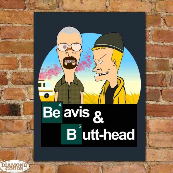 Jual poster dinding aesthetic / wall art poster beavis and butthead ...