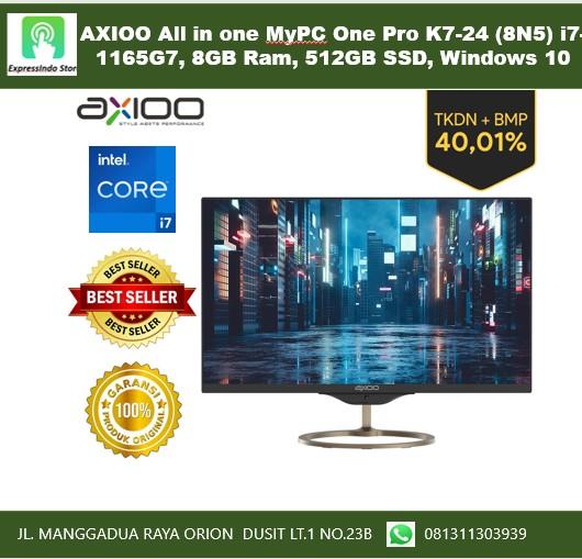 Jual AXIOO All in one MyPC One Pro K7-24 (8N5), TKDN+BMP 40,01%, Layar 23.8 inch, HD Camera ...