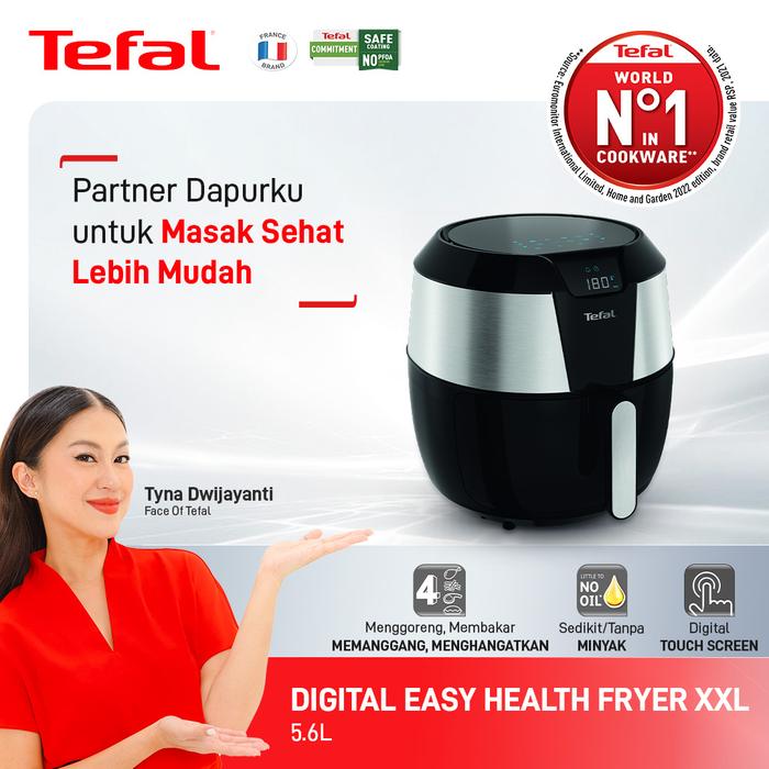 Promo Tefal Air Fryer Digital XXL / Penggorengan Tanpa Minyak EY702 5.6L FS Cicil 0% 3x ...