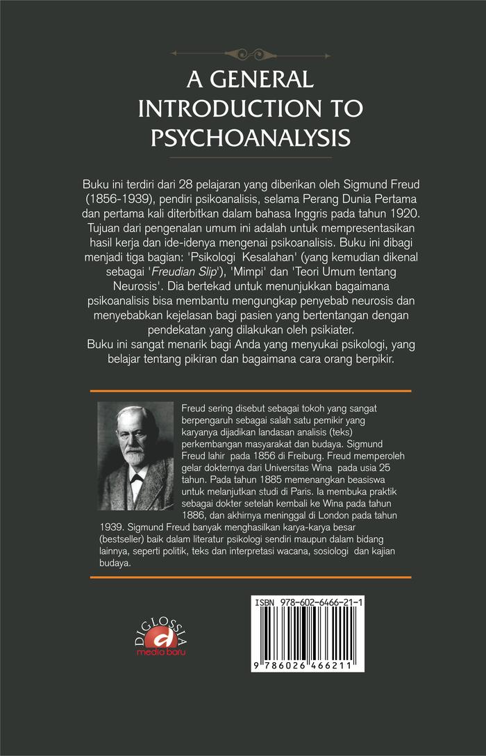 Jual A General Introduction To Psychoanalysis, Pengantar Umum ...