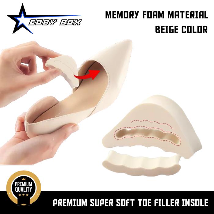 Jual Premium Super Soft Toe Filler Insole - Insole Busa Penambah Ujung ...