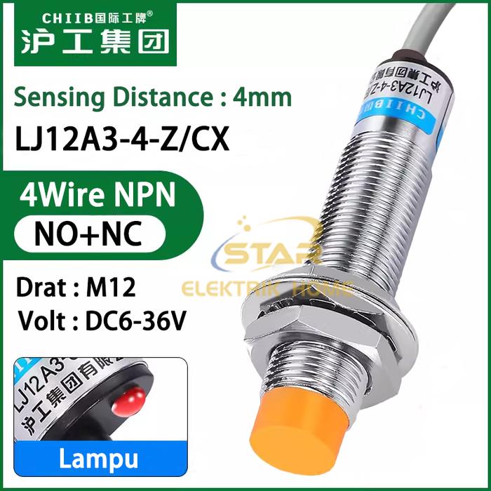 Jual Inductive Sensor Proximity Switch LJ12A3-4-Z/BX NPN NO PNP NC All ...