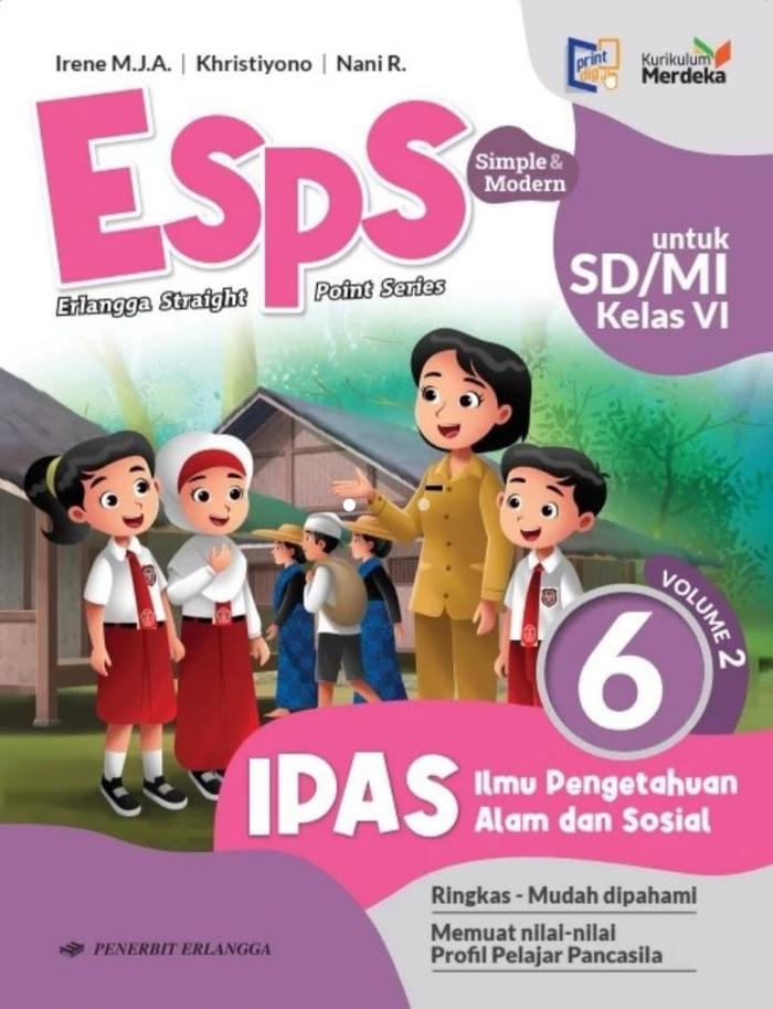 Jual ESPS IPAS KELAS 1 2 3 4 5 6 SD KURIKULUM MERDEKA ERLANGGA - IPAS 6 ...