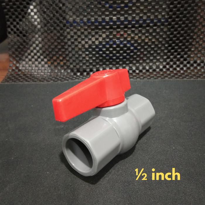Jual Stop Kran / Ball Valve PVC 1/2 inch, 3/4 inch, 1 inch PASS - 1/2" - Kota Serang - HSSM ...