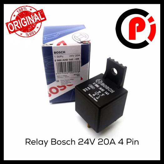 Jual Original BOSCH Relay 24 Volt 20A 24V 4 Pin 4P Kaki Untuk Bus Truck ...