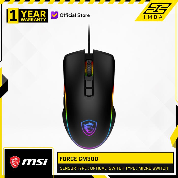 Jual MSI FORGE GM300 GAMING MOUSE [Micro Switch, Optical Sensor] - Jakarta Utara - IMBA PC ...