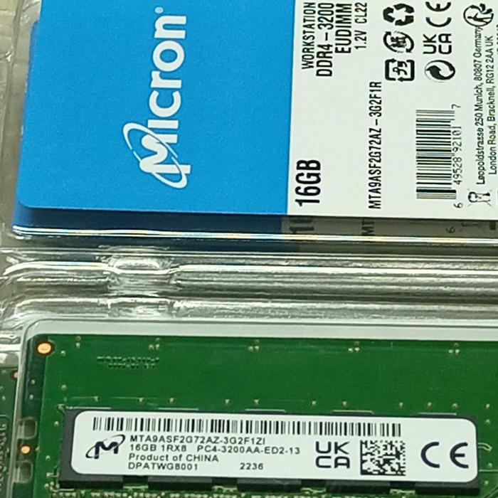 Jual Memory Server Micron 16GB DDR4-3200 ECC UDIMM Unbuffered - Jakarta ...