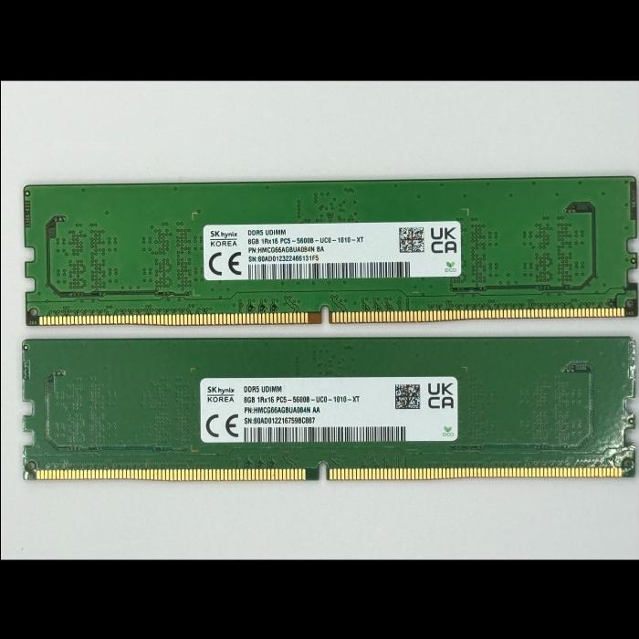 Jual SK hynix DDR5 UDIMM 8GB 1Rx16 PC5-5600B HMCG66AGBUA084N - Jakarta ...