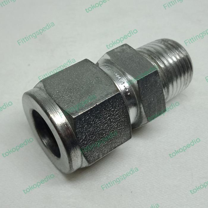 Jual Fitting Male Connector OD 1/2" X 3/8" NPT Besi SWAGELOK - Jakarta ...