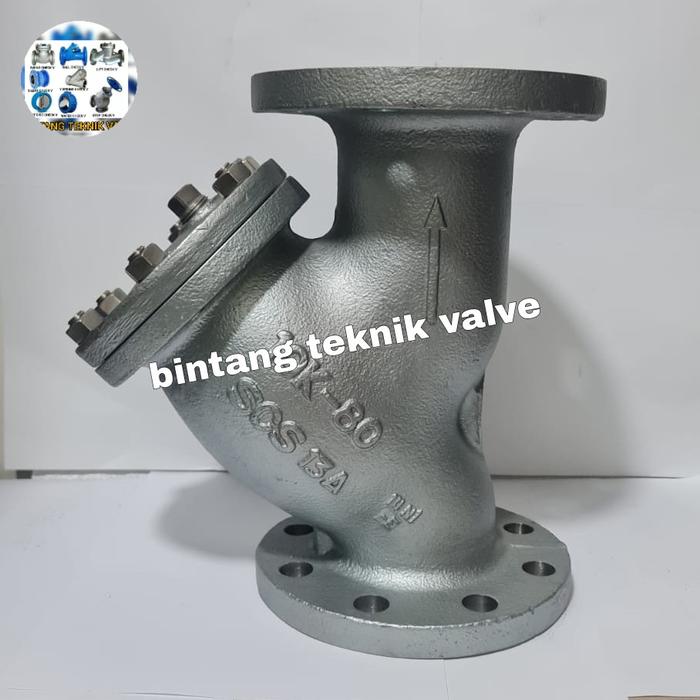 Jual y strainer kitz 3" inch DN80 jis 10K stainless SS304 flange - Jakarta Barat - bintang ...