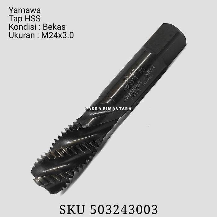 Jual Yamawa Tap bekas M24x3 Spiral pembuat mur M24x3.0 SP taping M24 x 3 senai lubang - Kab ...