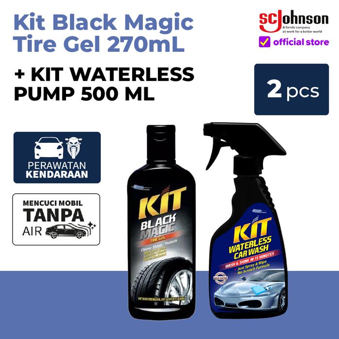 Promo Kit Black Magic Tire Gel 270mL + Waterless Pump 500 ML - Kota ...