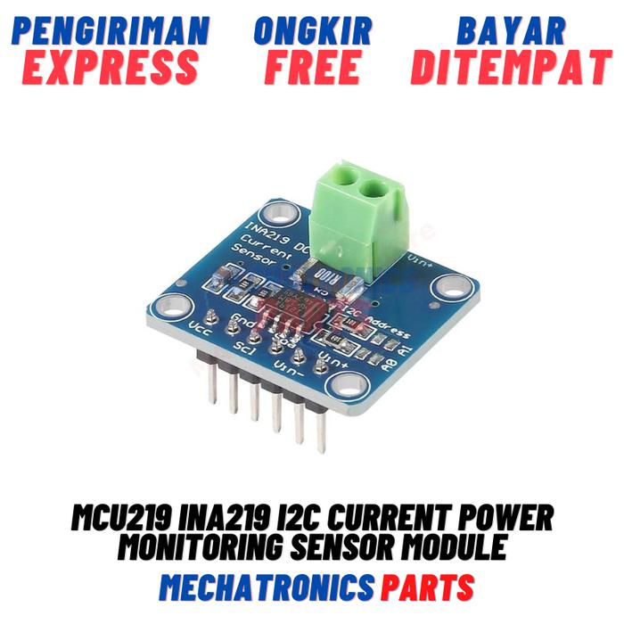 Jual MCU219 INA219 I2C Current Power Monitoring Sensor Module Zero-Drift Bidirectional MCU-219 ...