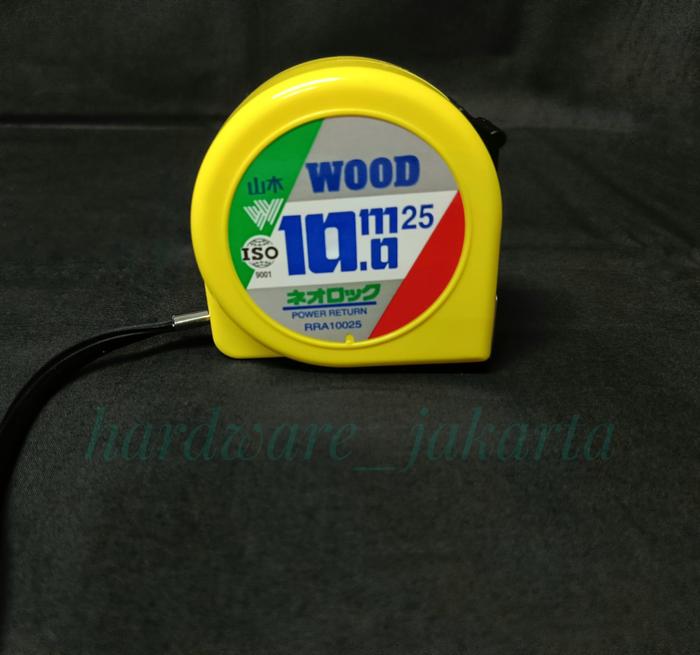 Jual ROL METER/METERAN 10 M X 25 MM (BIASA) - WOOD - Jakarta Pusat ...
