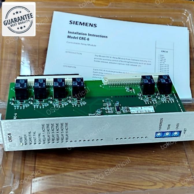 Jual Crc-6 Siemens Controllable Relay Card For Fire Finder - Jakarta ...