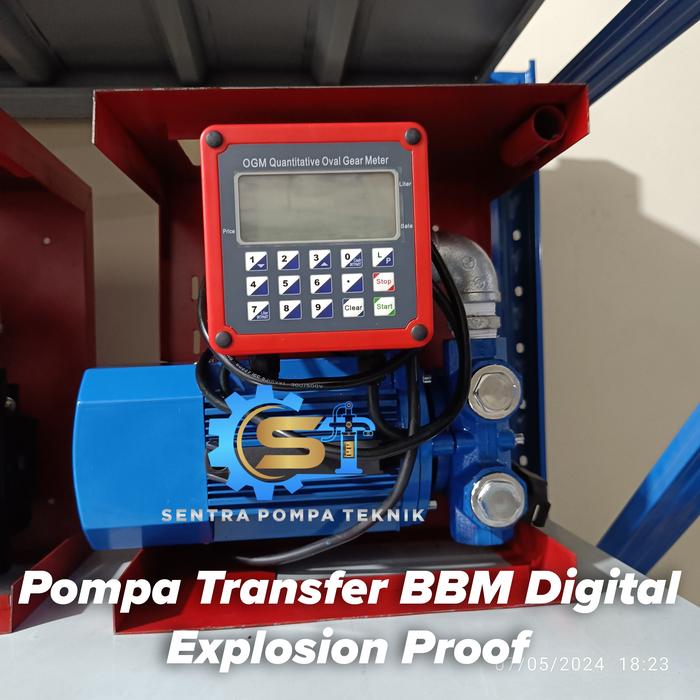 Jual Pompa Transfer BBM Flow meter Digital Explosion proof 80LPM 220V ...