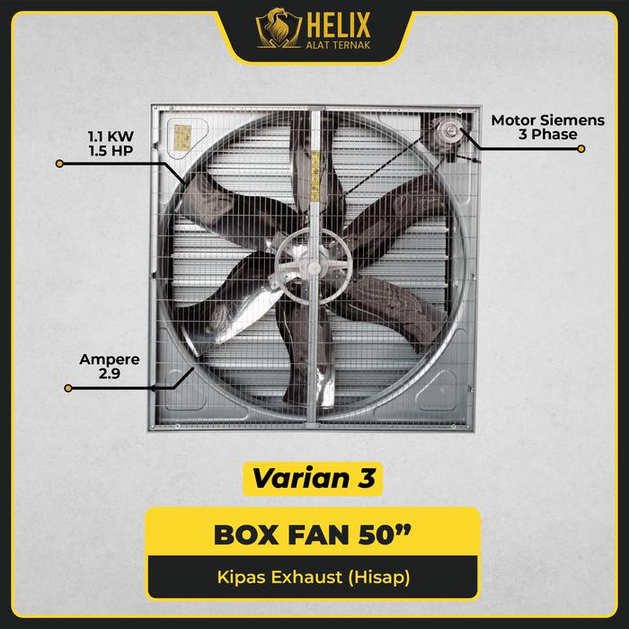 Jual Box Fan 50" inch Kipas Exhaust Hisap Blower Kandang Pabrik 1 / 3 ...