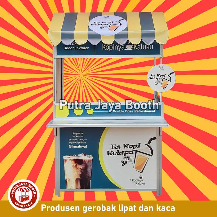 Jual Booth Portable Meja Lipat Event Desk Atap Palang Rak GRATIS ...