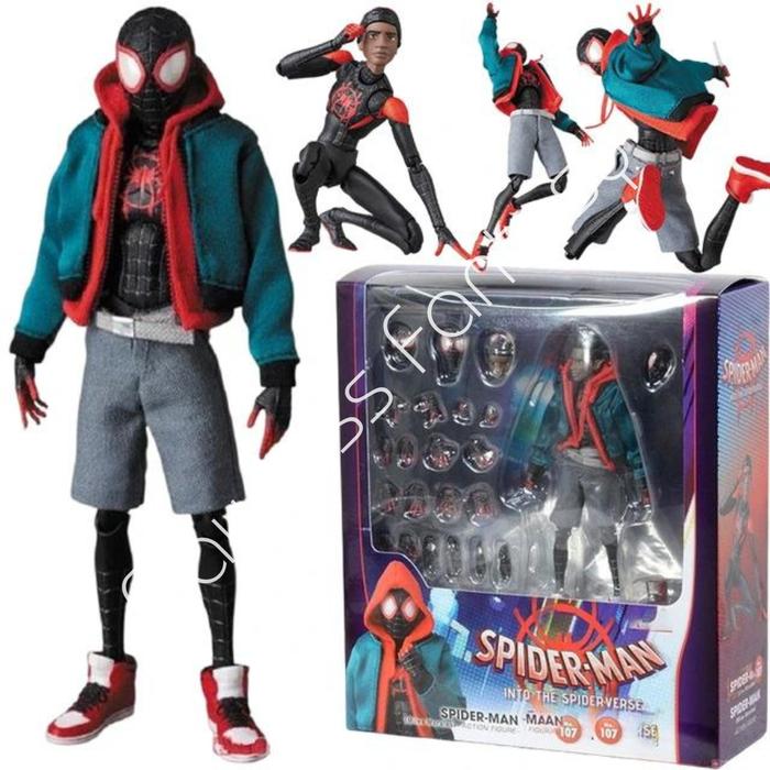 Jual Mafex 107 Spiderman Spider Man Miles Morales Into The Spider Verse ...