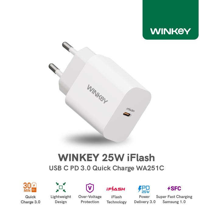 Promo WINKEY Charger Power Flash 25W PD USB C - WA251C - Jakarta Barat ...