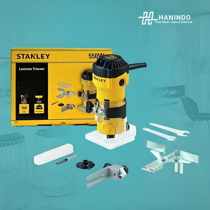 Jual ST55 Mesin Router Trimmer Mini Profil Kayu 550 Watt Stanley 1/4 ...