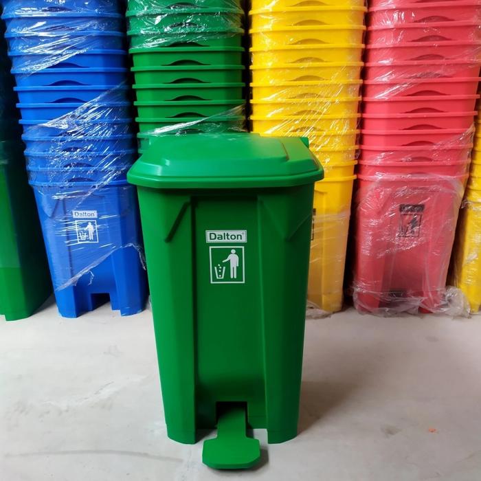 Jual Tempat Tong Sampah Injak Pedal 100 Liter Plastik HDPE DALTON LXD100U - Kuning - Kab ...